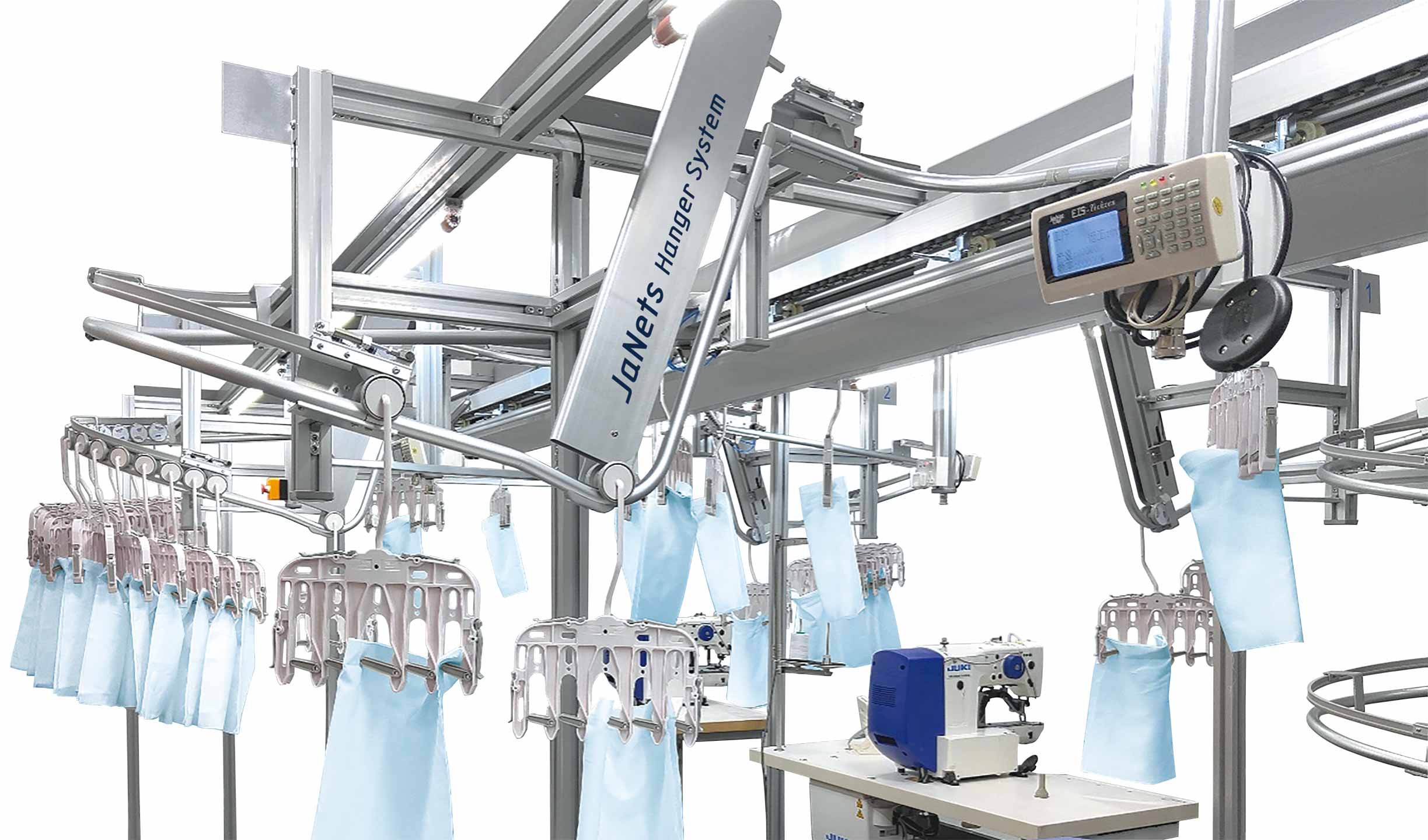 JaNets Hanger System｜系统| JUKI工业用缝纫机